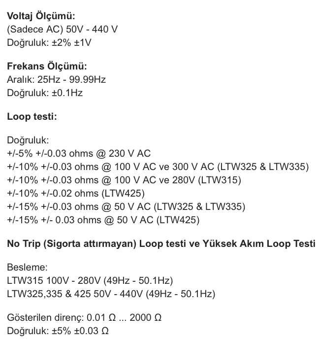 Megger LTW325 Loop Test Cihazı