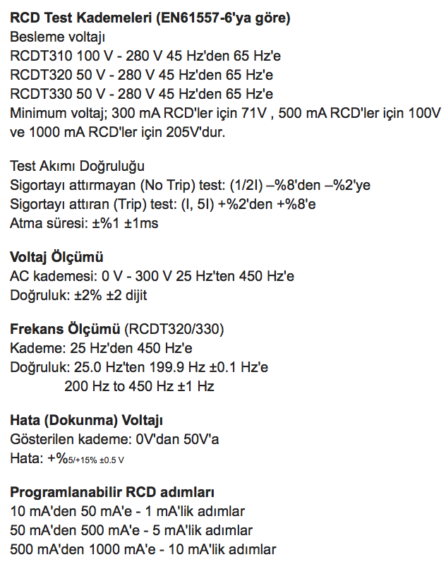 Megger RCDT310 RCD Test Cihazı