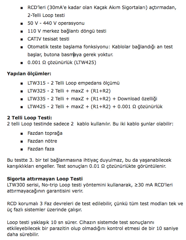 Megger LTW315 Loop Test Cihazı